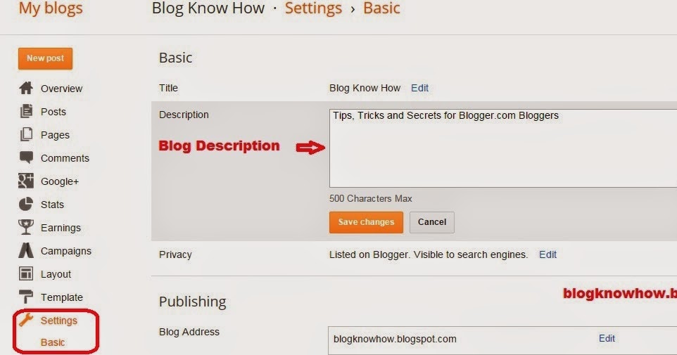 How to Change the Font of the Blog Description in the Blogger Header ...