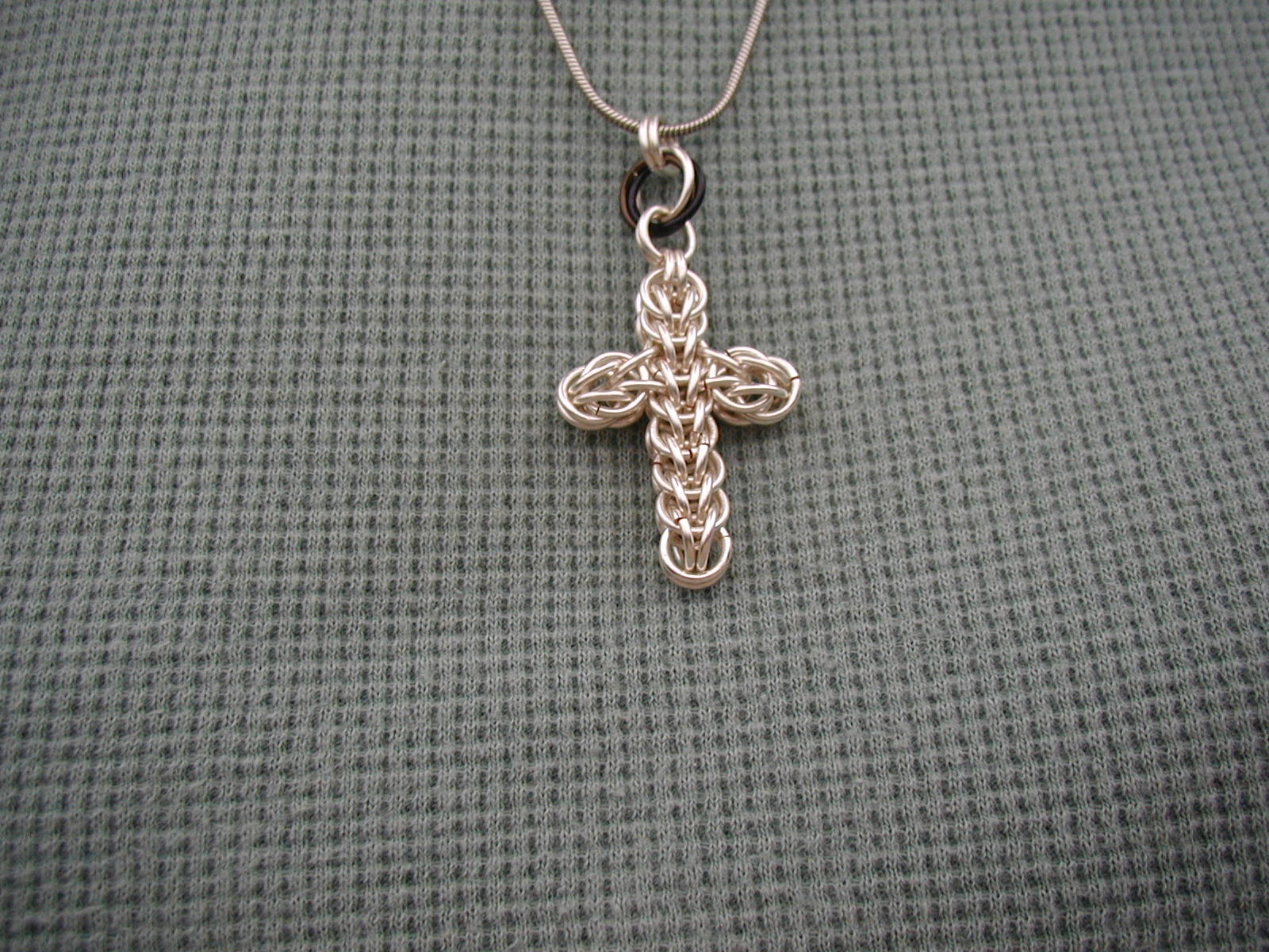 Adventures in Chain Maille: Cross Pendant - Full Persian with Mobius Bail
