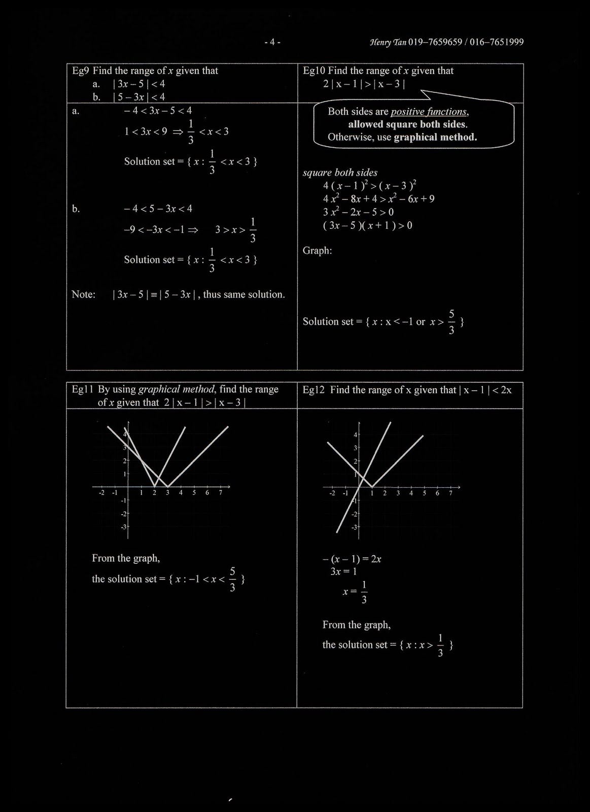 MATHEMATICS T STPM: NUMBERS and SETS