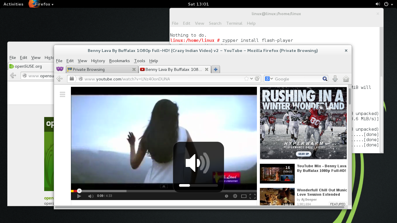 Das U-Blog by Prashanth: Review: openSUSE 13.1 GNOME