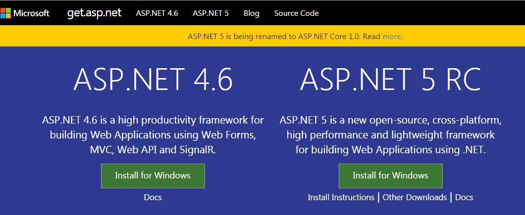 ASP.NET 5 is dead - Introducing ASP.NET Core 1.0 and .NET Core 1.0 ~ Learn & share