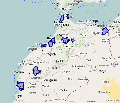 Préfectures - Maroc Maps