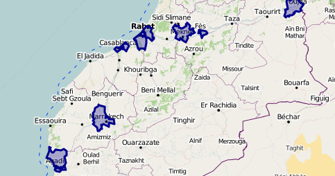 Préfectures - Maroc Maps