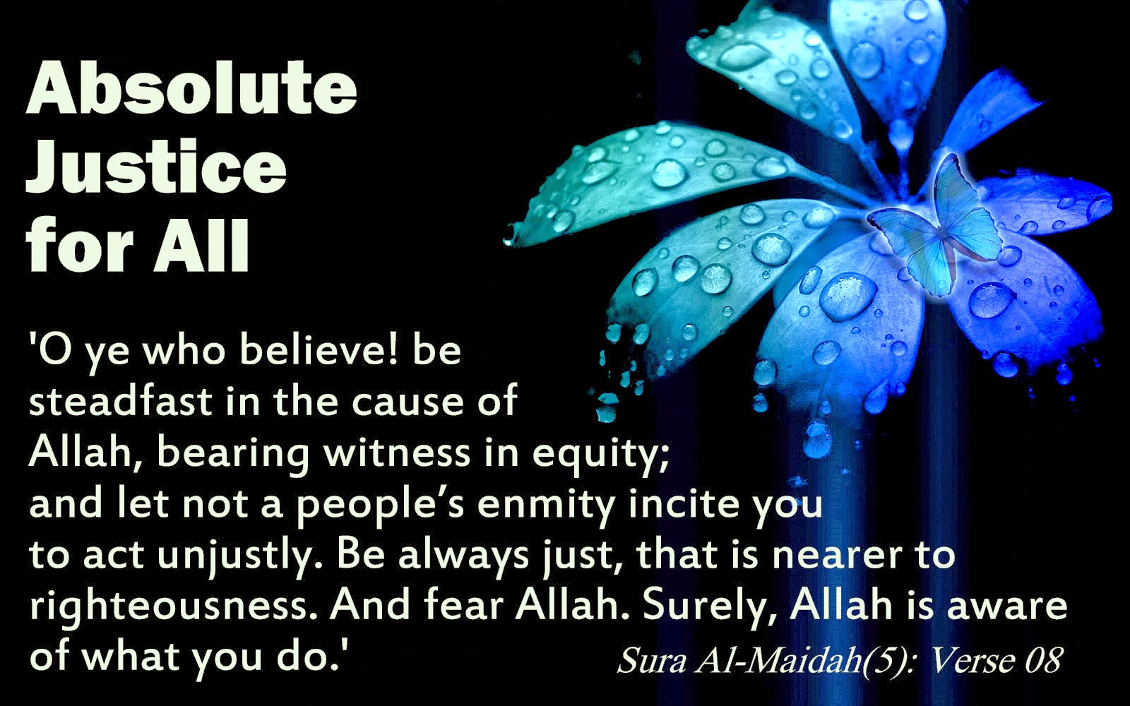 Justice ...... A Just Ruler Is in The Shade of The Throne of God