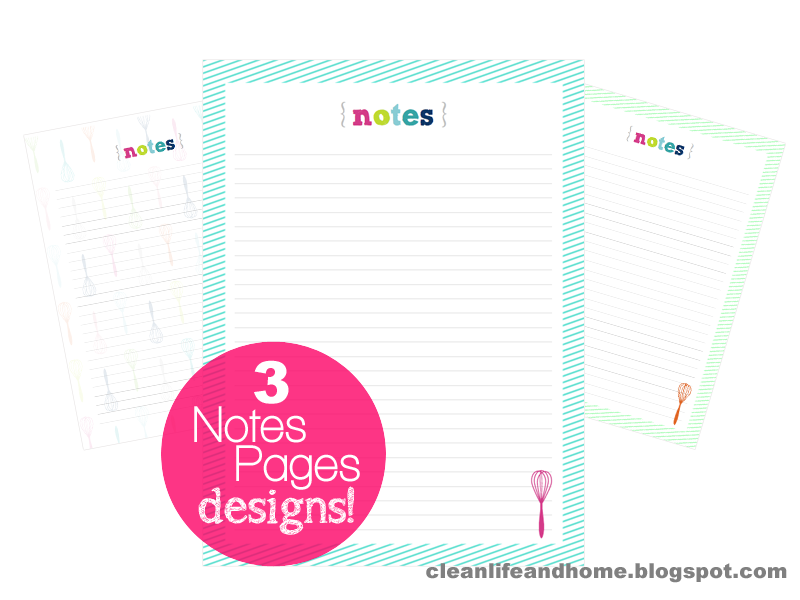 Clean Life and Home: Printable Recipe Binder { with Divider Tabs! }