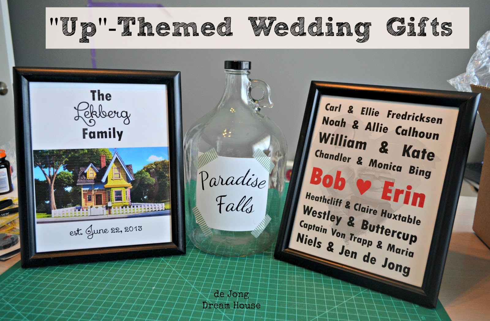 de Jong Dream House: "Up"-Themed Wedding Gifts