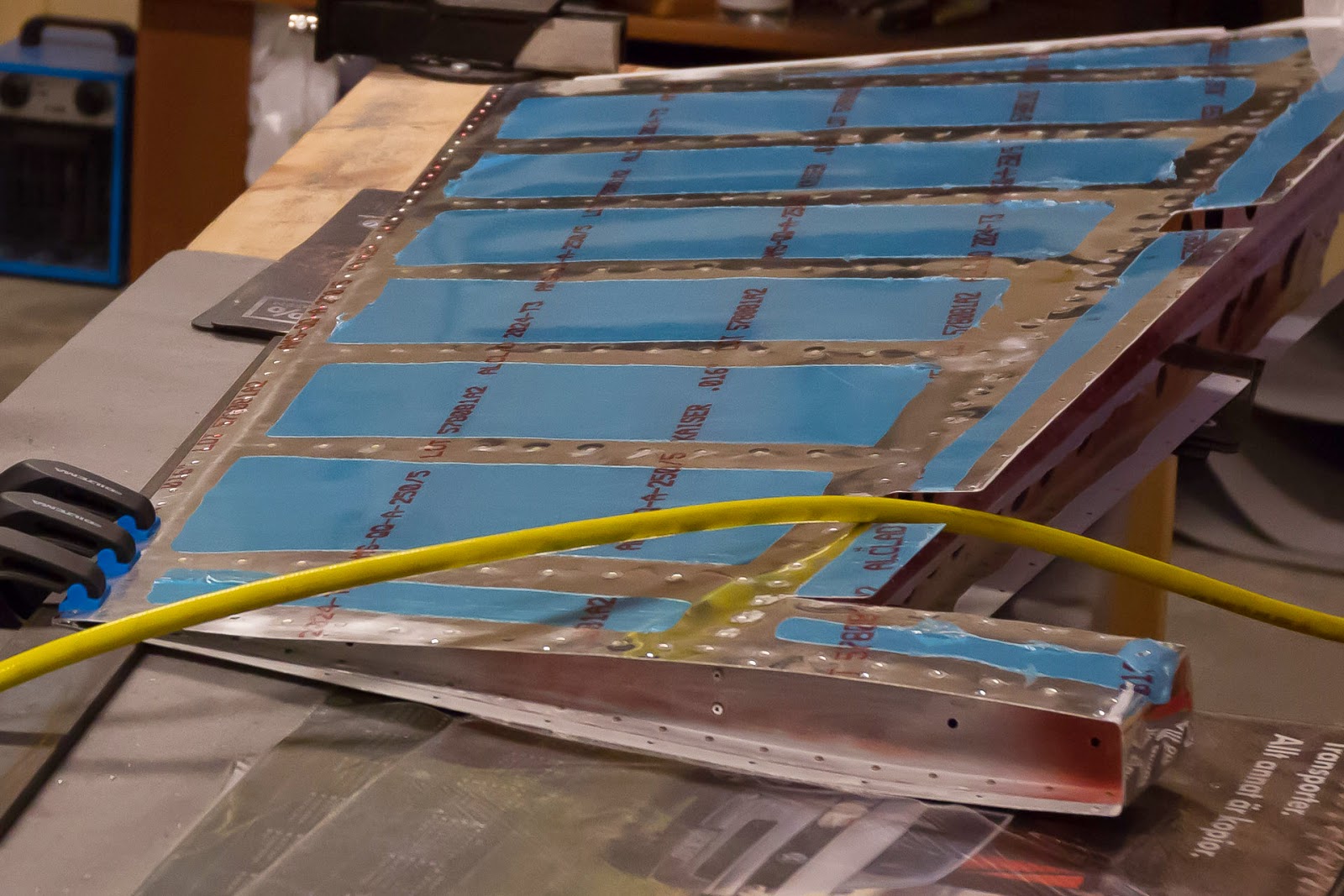 The building of a Vans RV-14: Rudder trailing edge