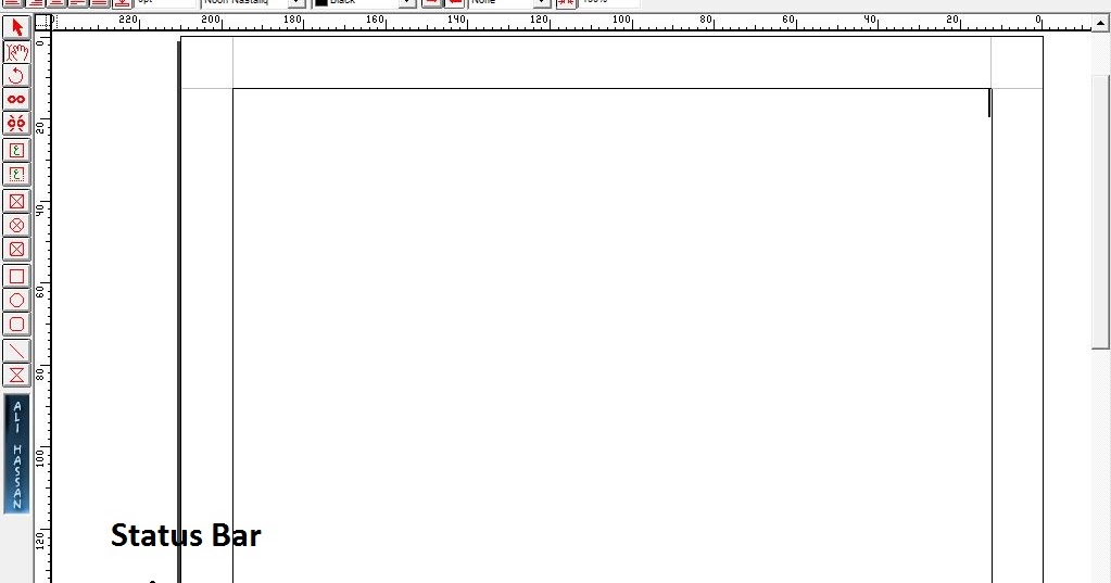 Status Bar in InPage - computer free courses