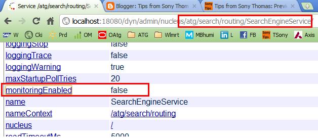 ATG search and Monitoring the request and response