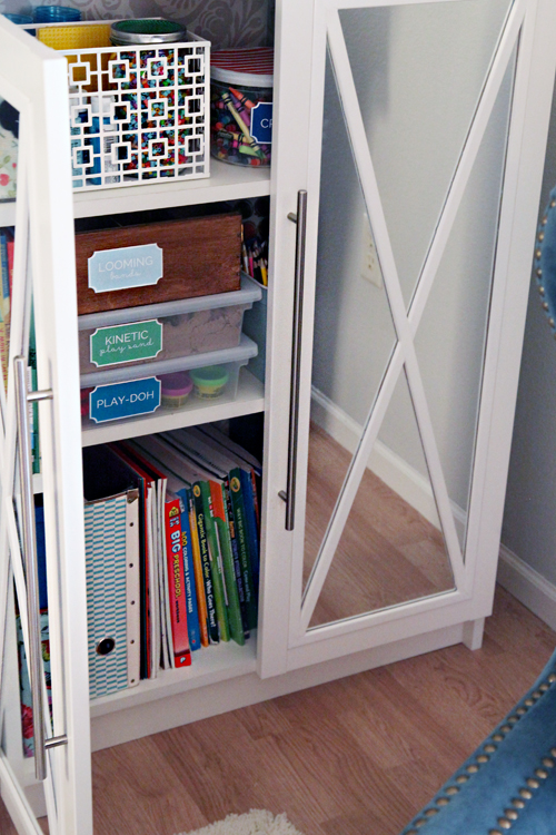 IHeart Organizing: A Crafty Kid's Cabinet