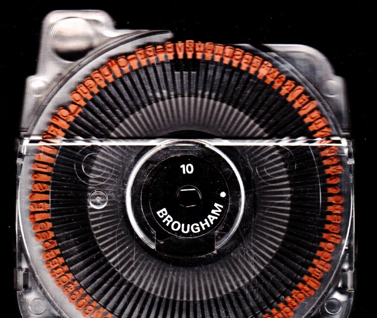 maschinengeschrieben: daisy wheel