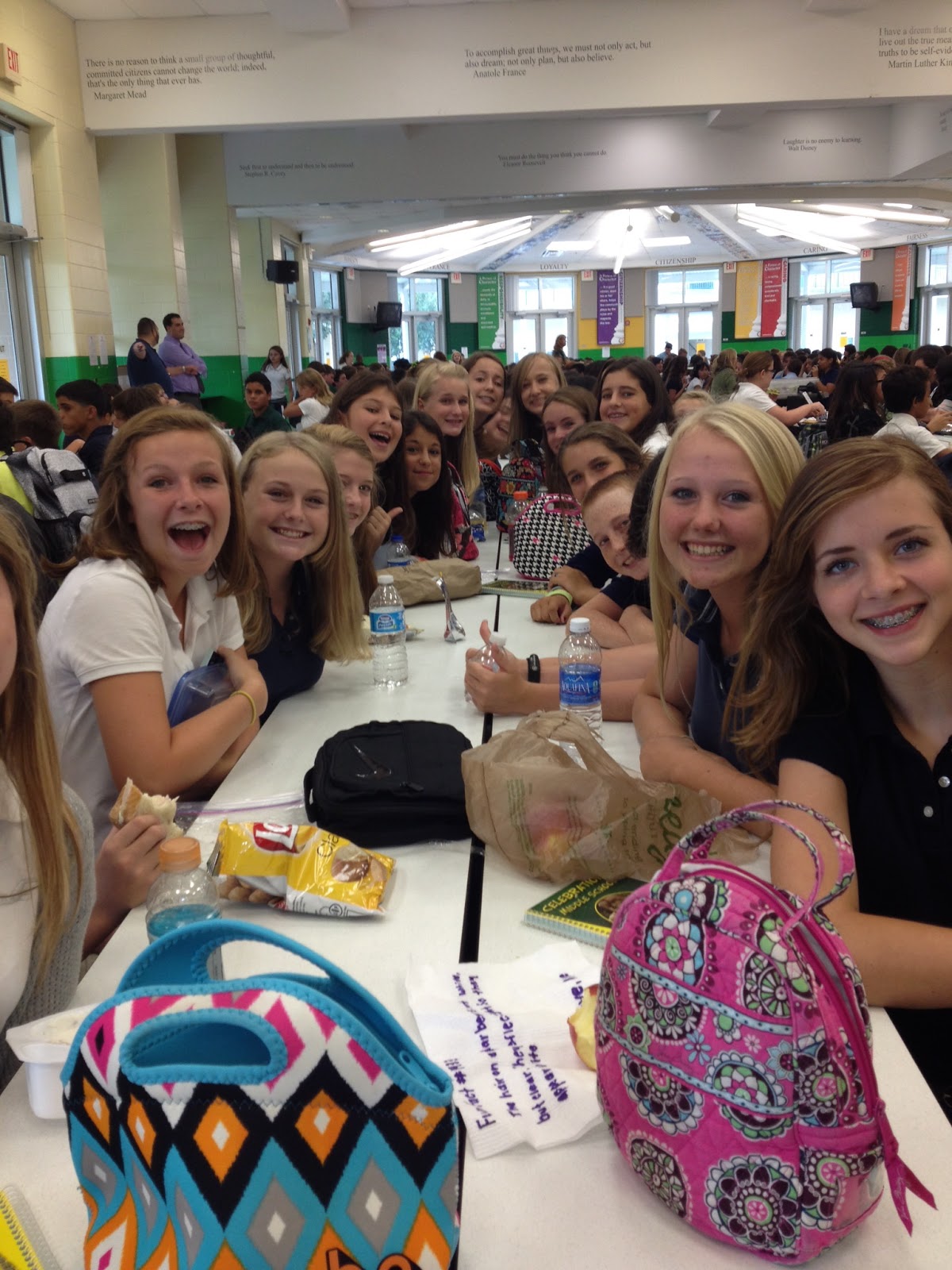 The Lowell Family: 8th grade lunch bunch