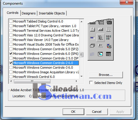 Windows common controls