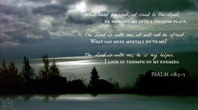 The Funky Felter: Psalm 118:5-7 Inspirational Bible Verse Image