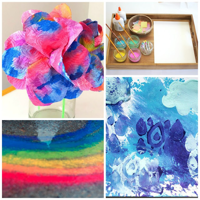 Spring Process Art | What Can We Do With Paper And Glue