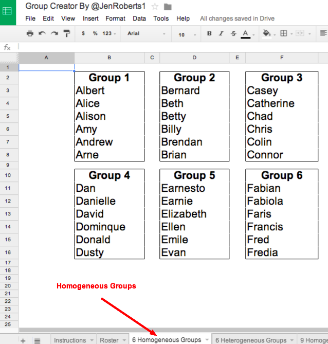 Group Creator: Group Students Fast, but Not Random