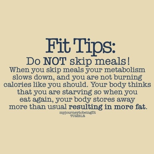 Be The Benchmark: Weekly Wellness Tip: Don't Skip Meals