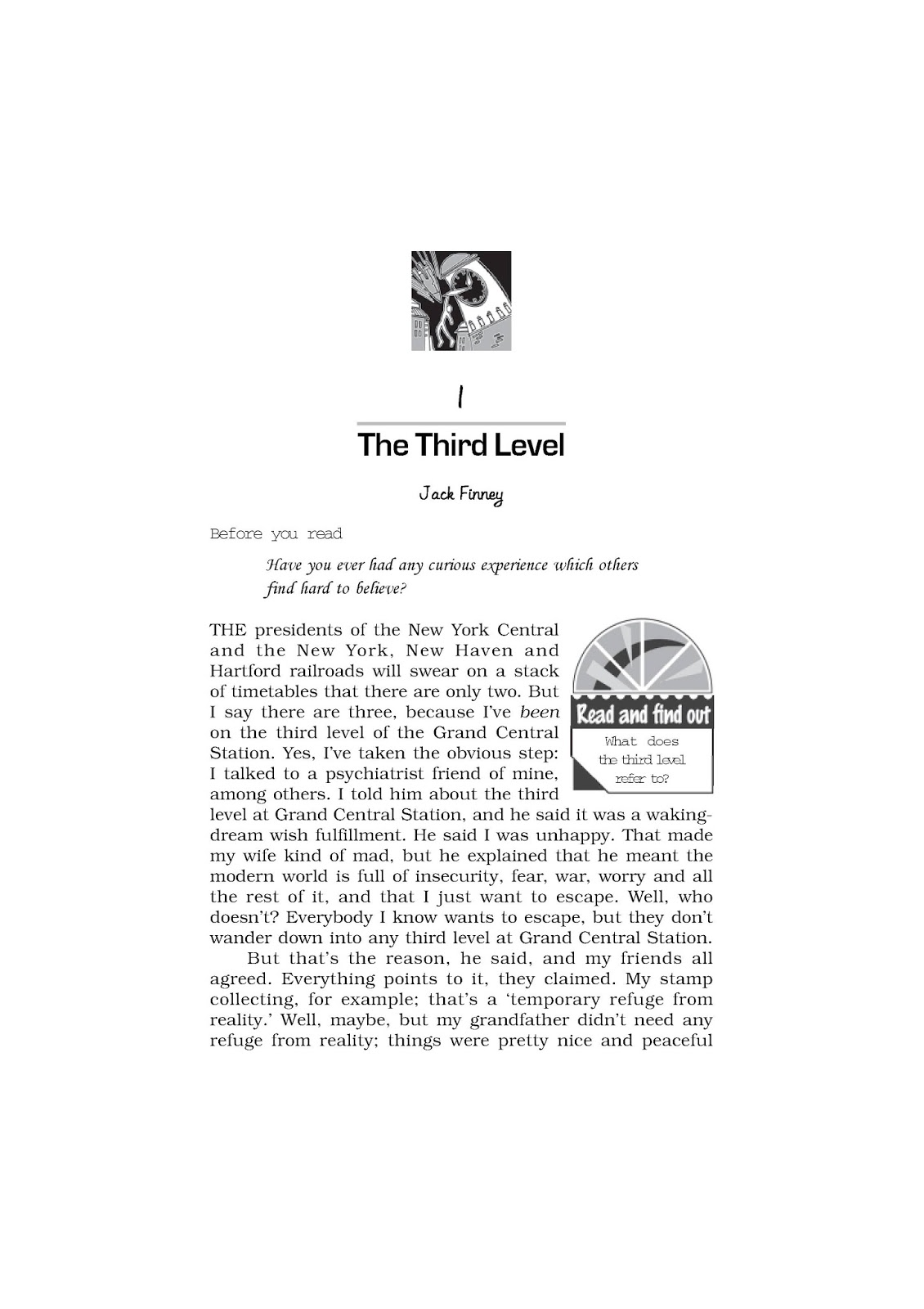 The Third Level- Jack Finney
