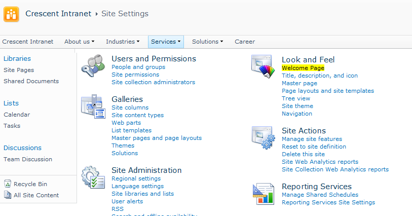 How To Set Welcome Page Programmatically In Sharepoint Sharepoint Diary 
