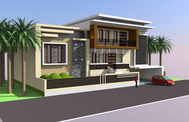 Ruko Minimalis 1 Lantai Tampak Depan