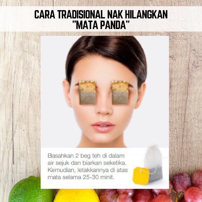 6 Cara Tradisional Hilangkan Mata " Panda