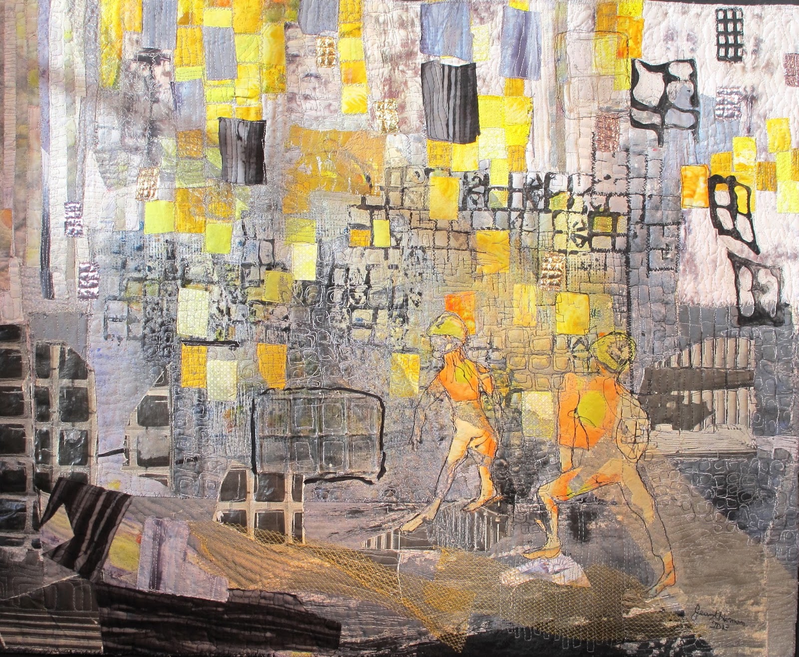 Robin Talks, Cooks and Travels: Textile Collages by nationally ...