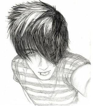 Emo cartoon for Girls 2012: Emo Art Drawings tips with Emo Art Wallpapers