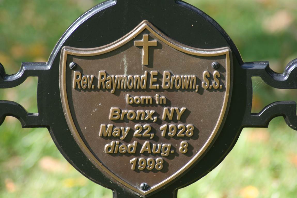 New Testament Perspectives: Launched: Raymond E. Brown Website