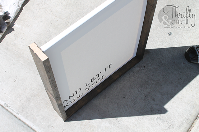 DIY Framed Canvas Signs