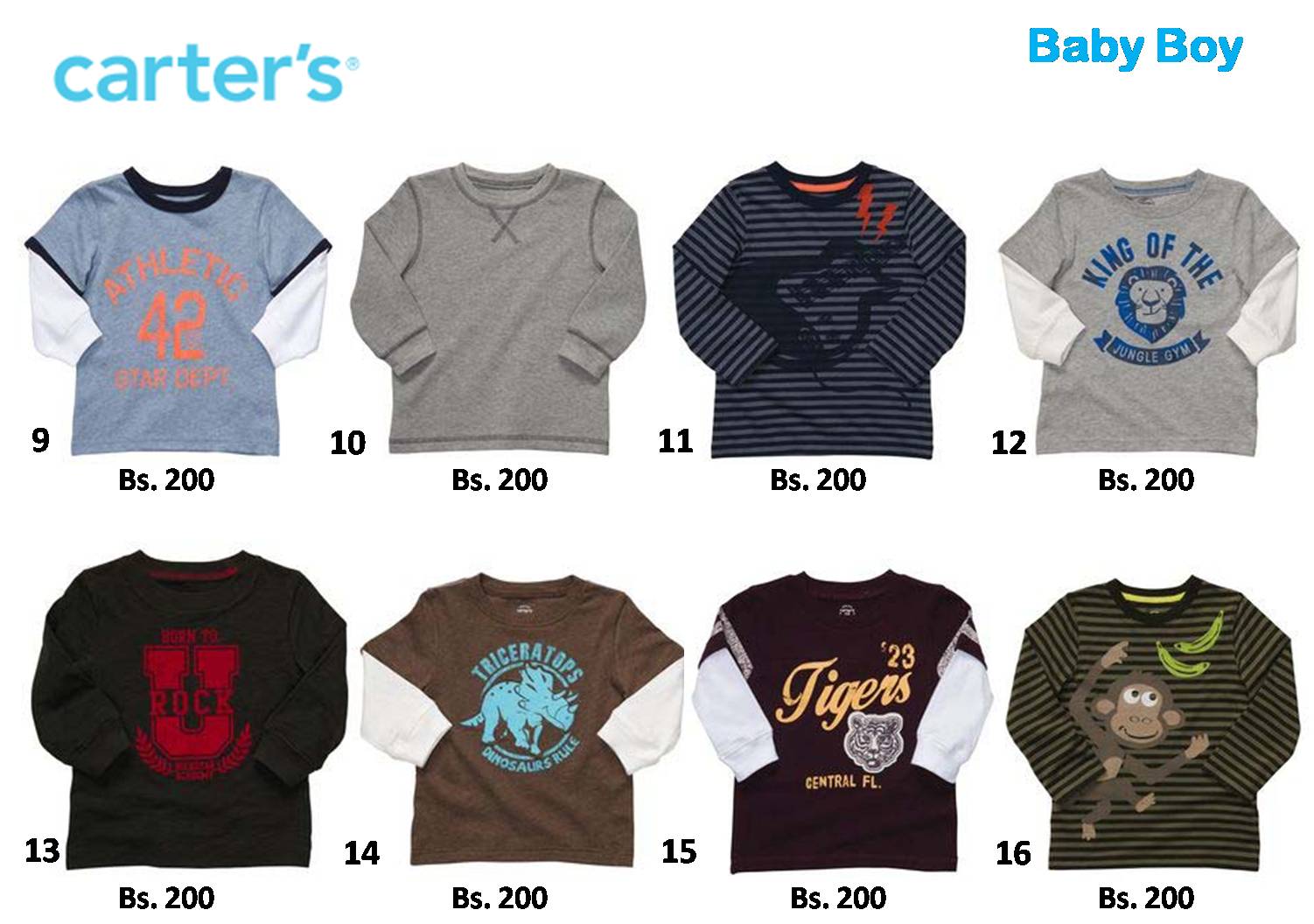 Venta de Ropa de niño marca Carter: Catálogo de Ropa de Varón