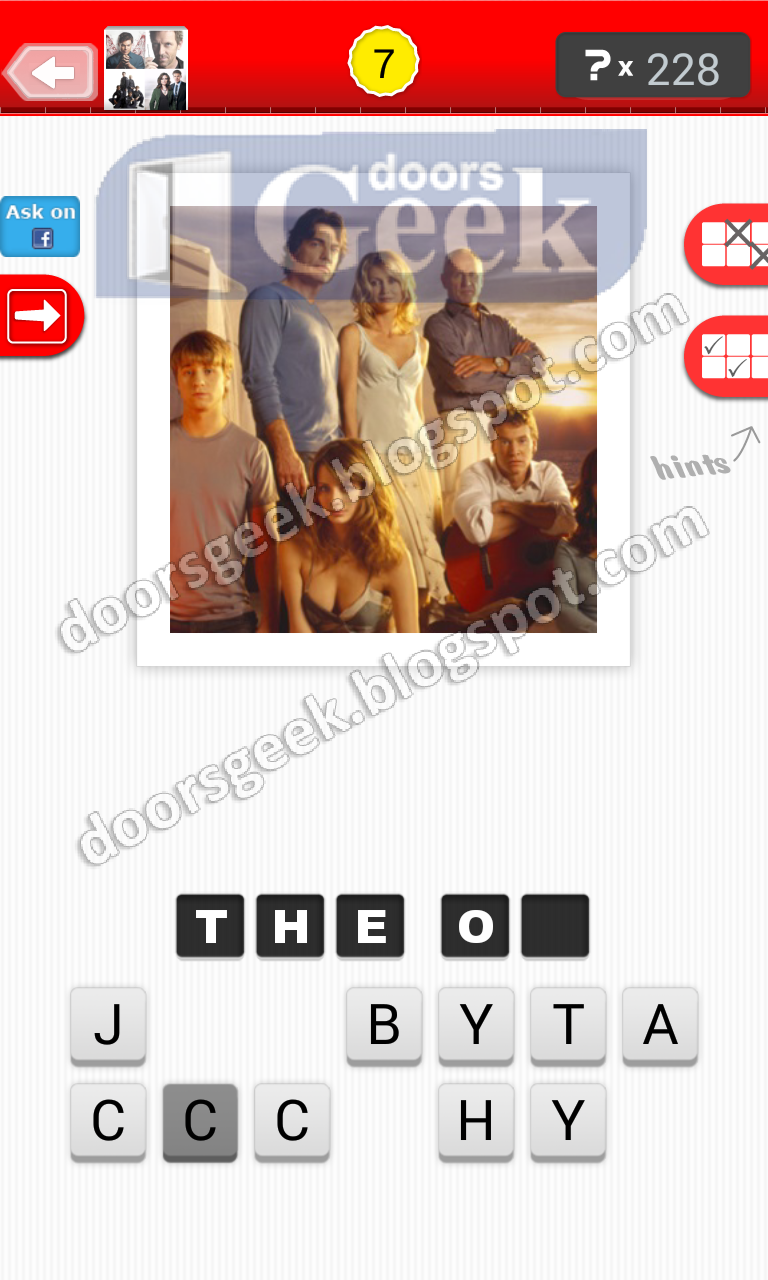 Guess the TV Show - Level 17-7 Answer ~ Doors Geek