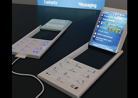 A evolução do telemóvel: Telemóvel projector