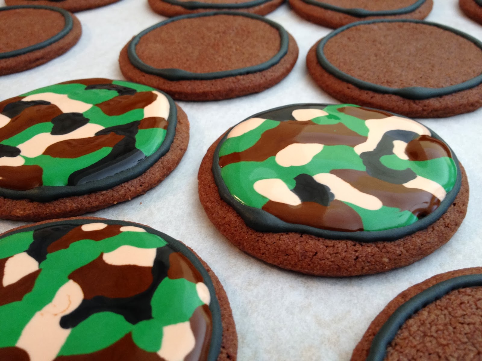 Dough and Batter: camouflage & u.s. army star cookies & royal icing recipe