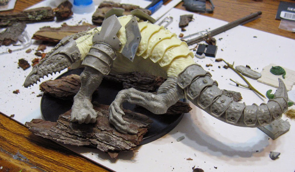 James Wappel Miniature Painting: Monstrous basing for monstrous monsters.