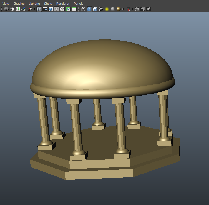 MCBDLM STUDIOS: 3D Modeling Challenge: Classic Temple