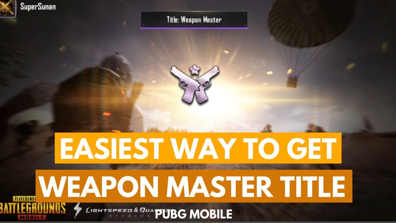 How to become weapon master in pubg Pubg Professor- pubg mobile tips ...