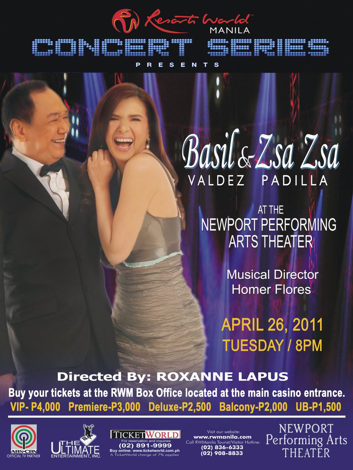 halohalo22o: ZSA ZSA PADILLA & BASIL VALDEZ CONCERT SERIES FOR RESORT WORLD
