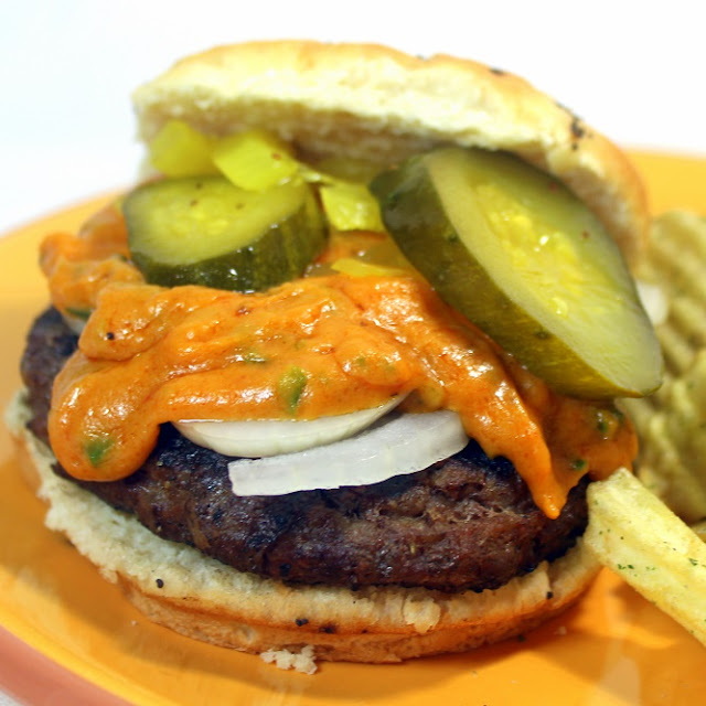 52 Ways to Cook: Cheeseburger with a BBQ JALAPENO CHEDDAR CHEESE SAUCE ...