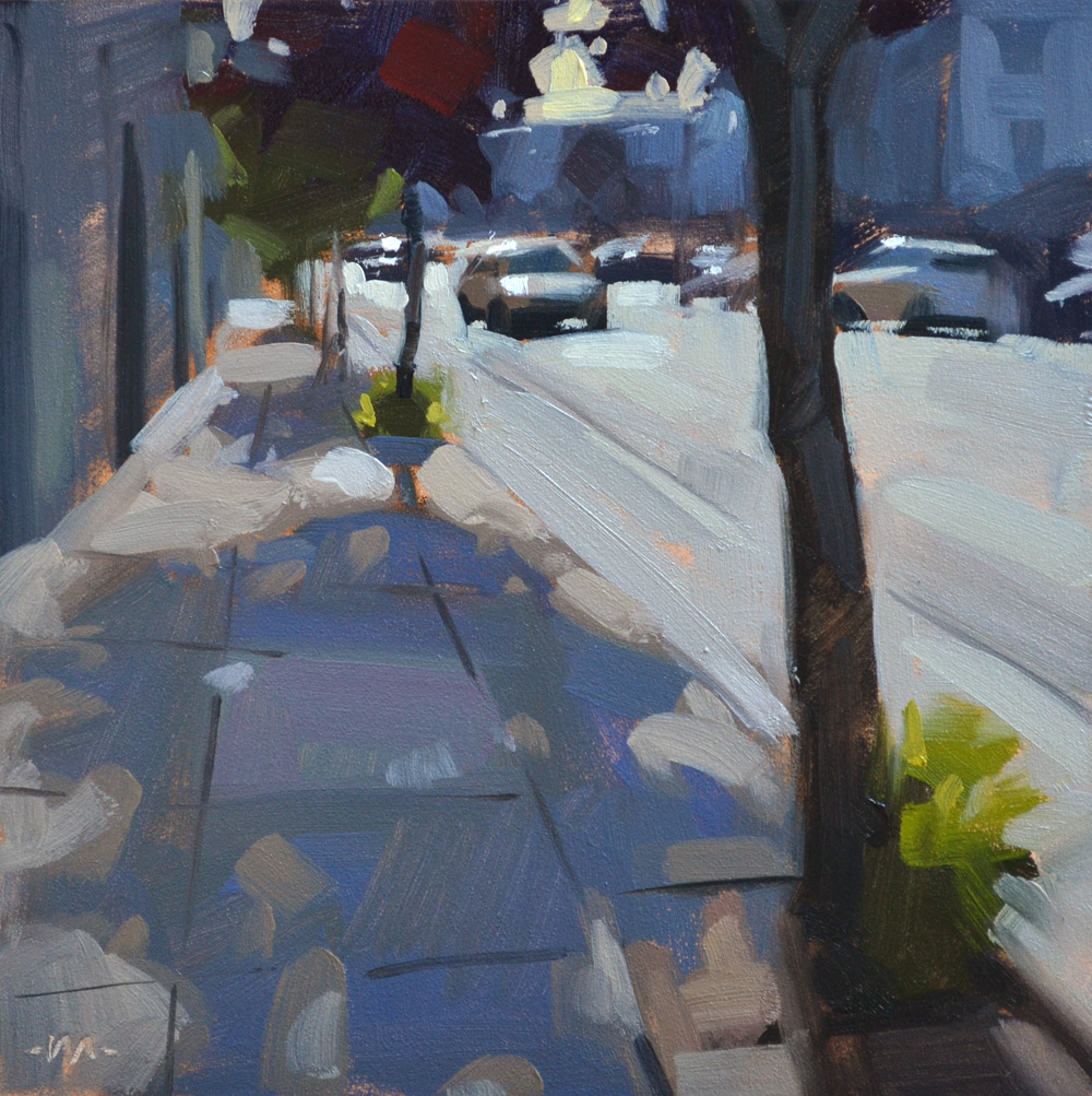 Carol Marine's Painting a Day: Tree Shadows