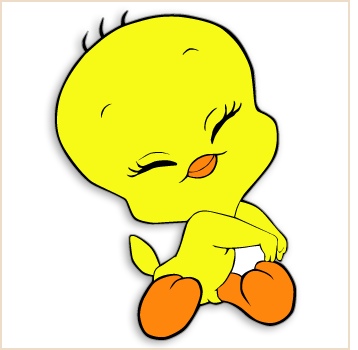 Cute Tweety Cartoon Characters Wallpaper