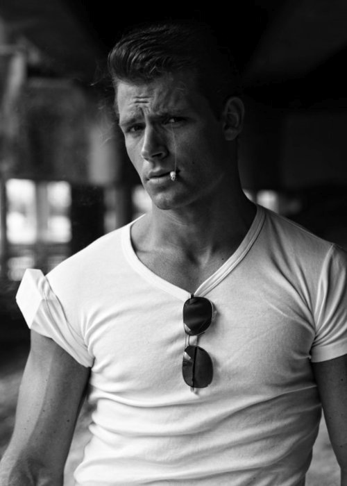 IMITATION OF MINK: STEVE BOYD: MODEL WITH MANLY CHARISMA