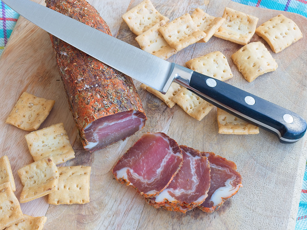 Lomo de cerdo curado casero