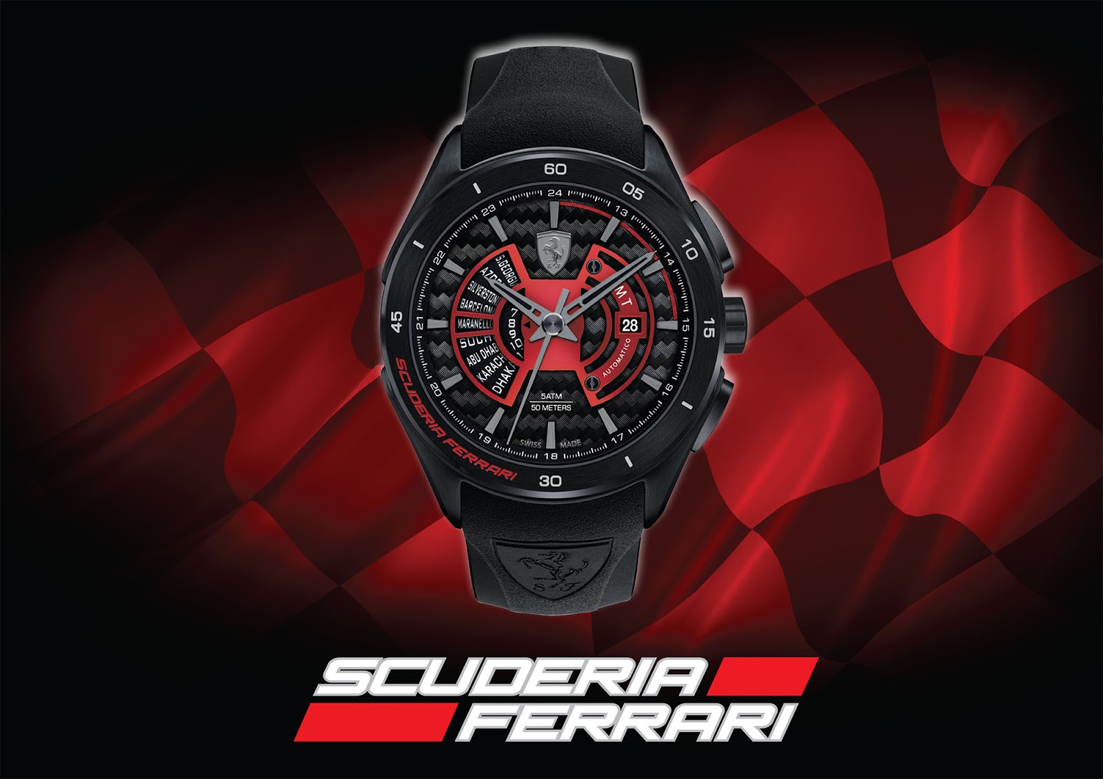 Ferrari showed off its new watch models Gran Premio Worldtime | Veaha News