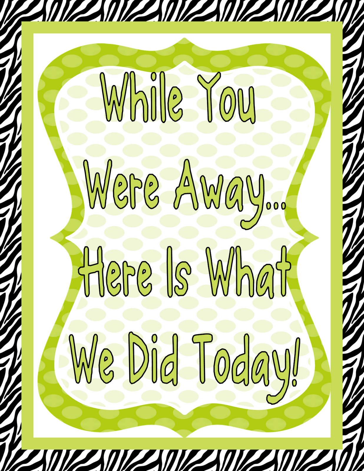 Classroom Freebies Too: More While You Were Away...