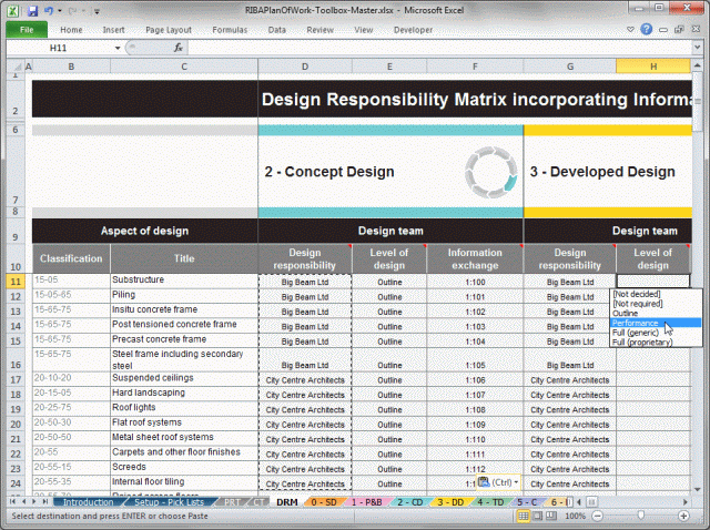 Design Responsibility Matrix Template - Design Talk