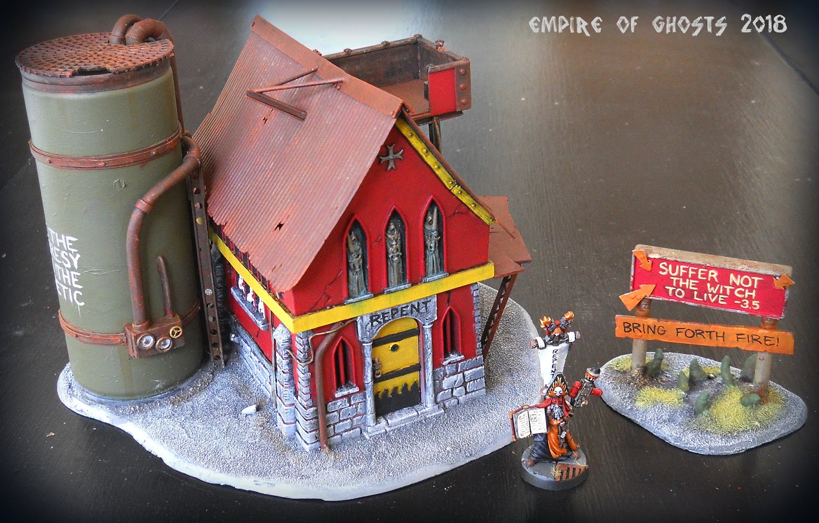 Empire of Ghosts: Redemptionist Encampment Necromunda Board