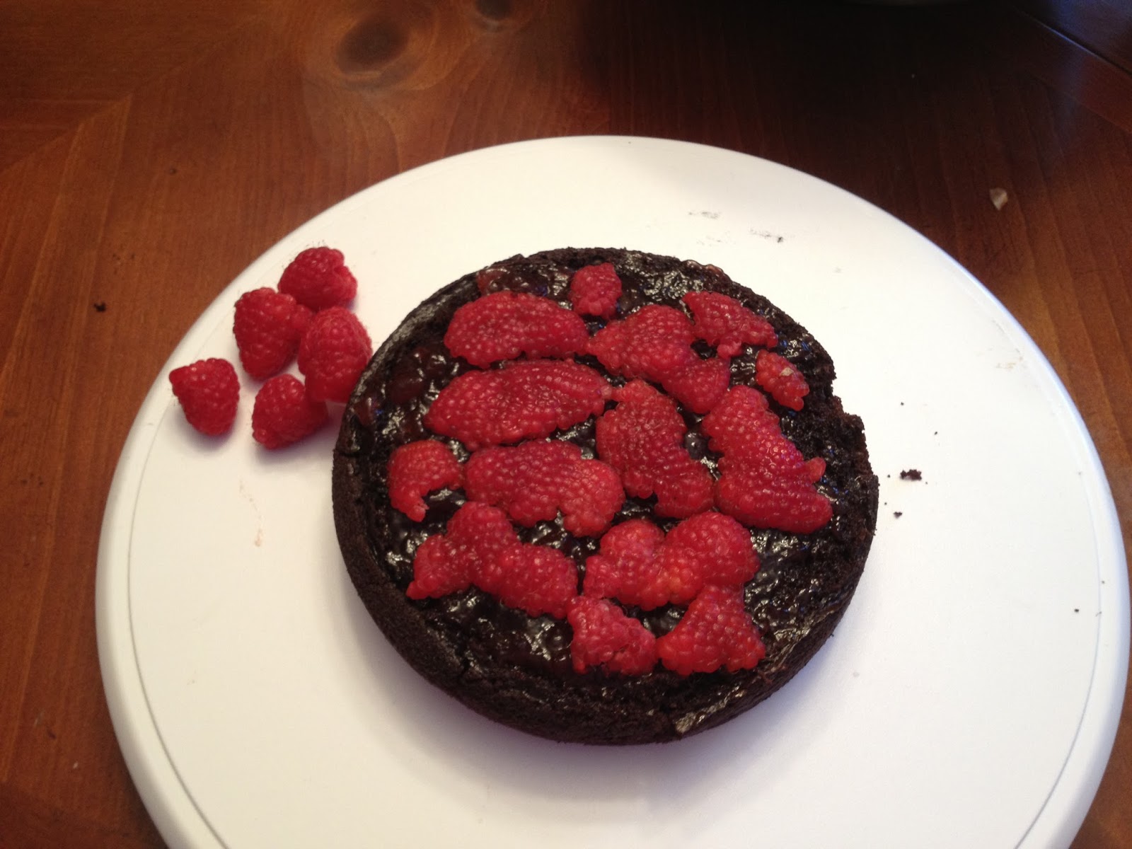 Becca's Blog: Chocolate Raspberry Cake