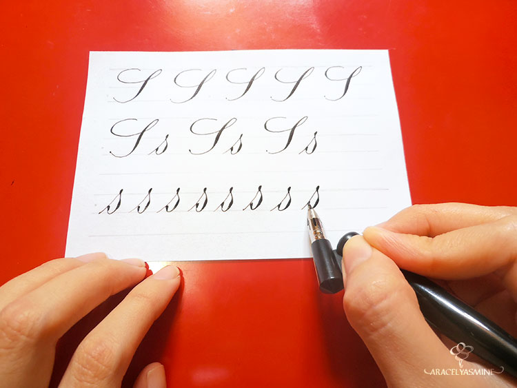 Caligrafía copperplate, ¿cómo escribir la letra "S"? | Aracelyasmine ...