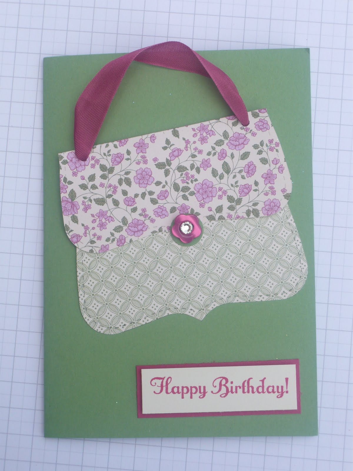 Crafty ThINKer: A Top Note Hand Bag Card!