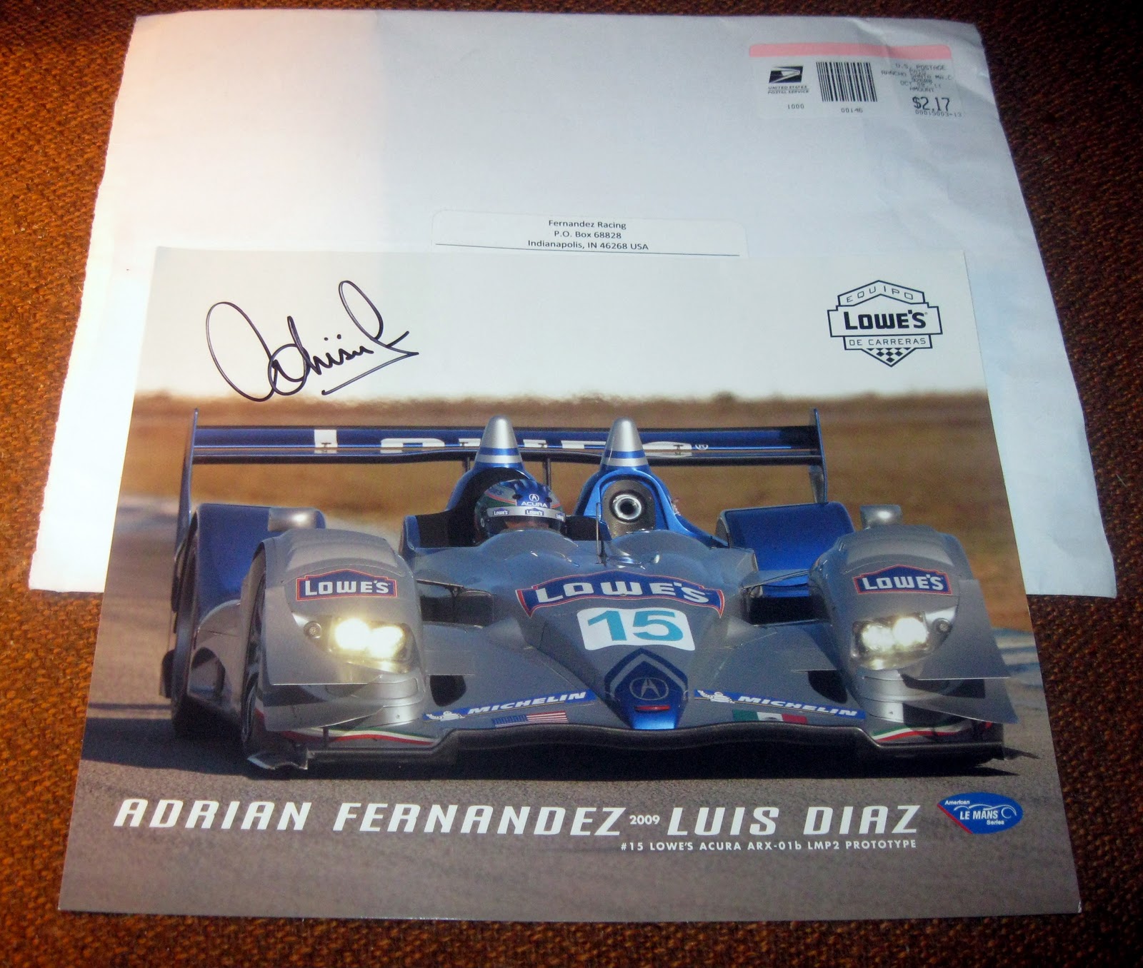 Autograph VIP: Succes 2011: Adrian Fernandez, mexican racing driver and ...